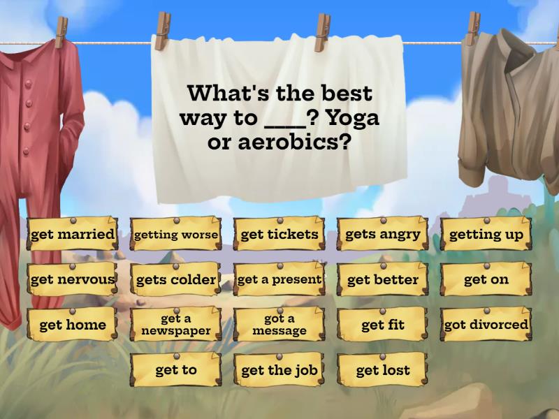 8A - The verb GET - Find the match