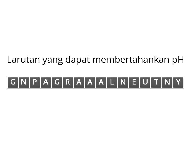 Tebak Kata Penyangga - Anagram