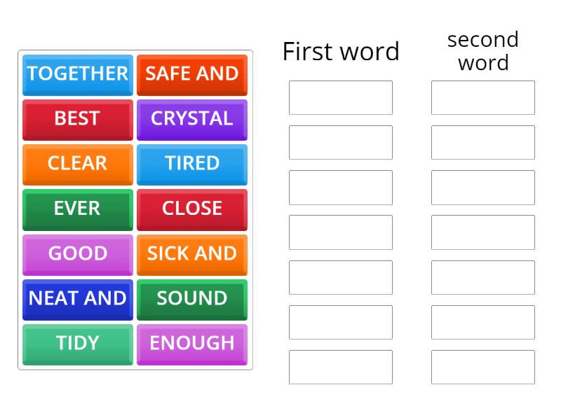COMMON COLLOCATIONS - Group sort