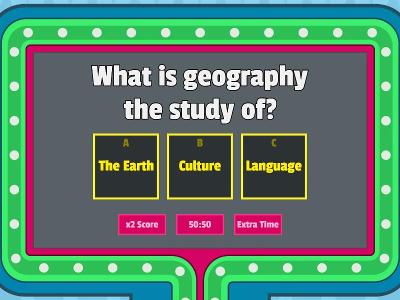 World Geography - Gameshow quiz