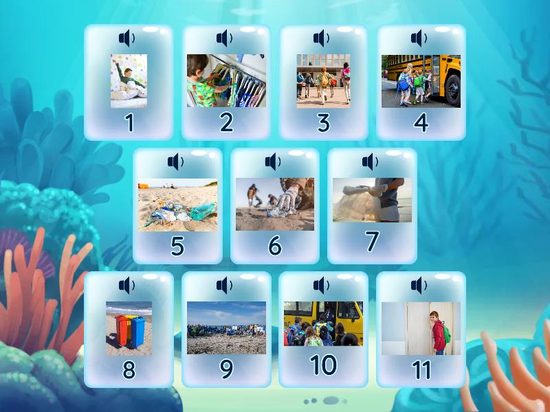 TASK ANALYSIS RACCOLTA RIFIUTI IN SPIAGGIA - Flip tiles