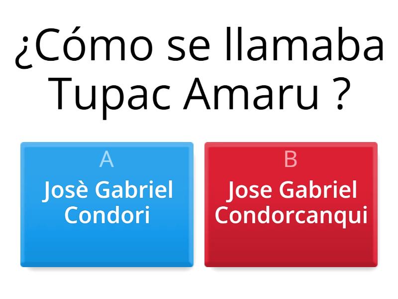 TUPAC AMARU II - Quiz