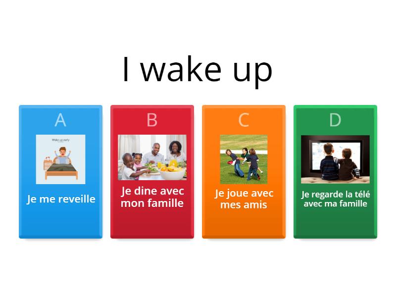 daily routine ''Une journee typique'' - Quiz