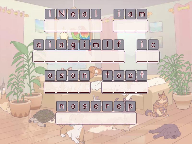 4.2t : writing /20 - Anagram