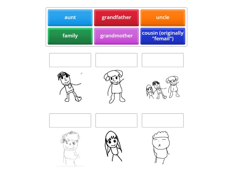 Test - family words (with student's pics :) ) - Match up