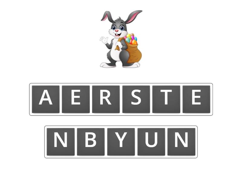 EASTER VOCABULARY - Anagram