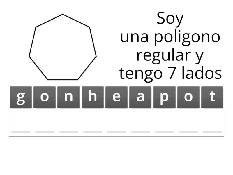 Nombre de los poligonos por sus lados - Anagram