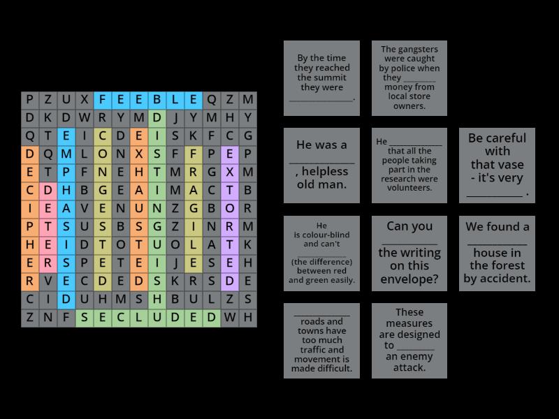 P6 EE T1W8 2023 - Wordsearch
