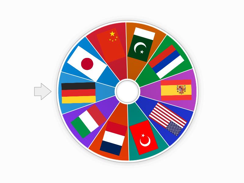 flags - Spin the wheel