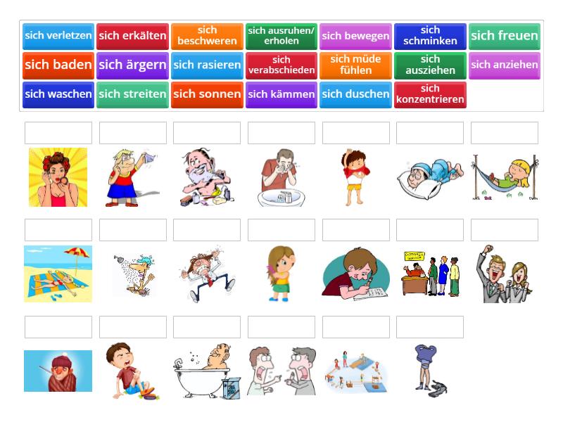 Menschen A2 1 Lektion 11 Reflexive Verben Match Up