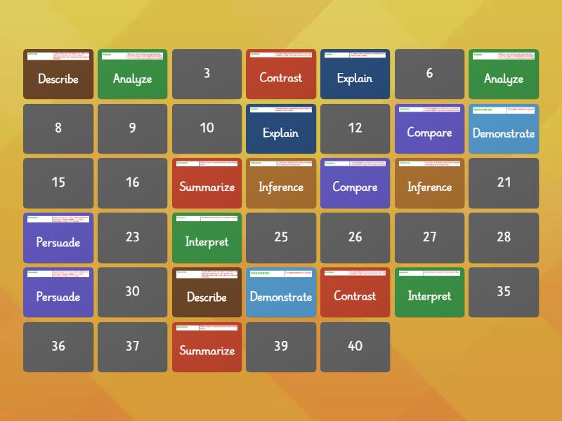DEFINE - Matching pairs