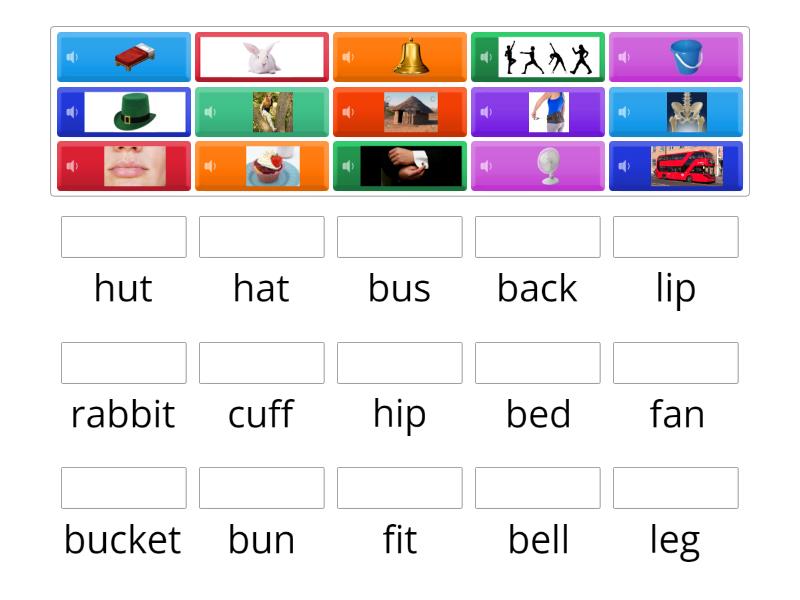 Phonics Phase 2 - sets 1- 5 - Match up