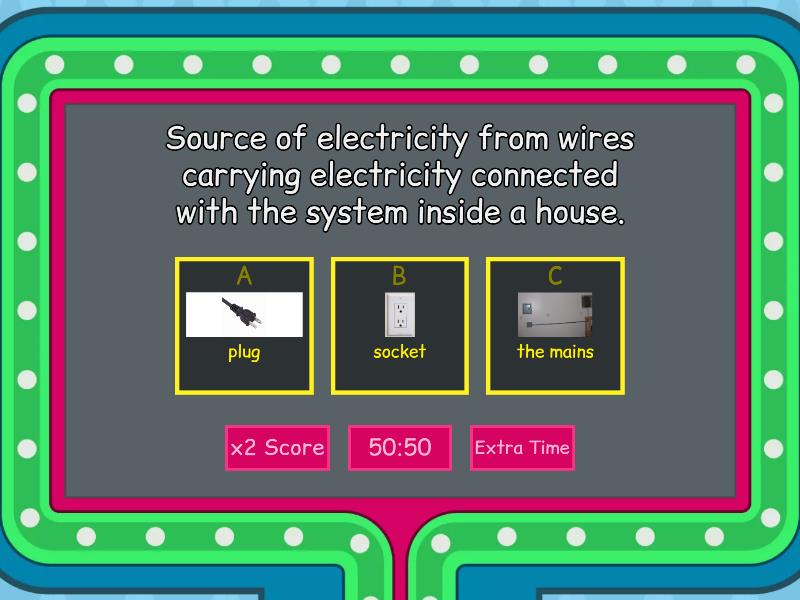Electricity Quiz - Gameshow quiz