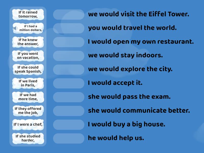 Second conditional - Match up