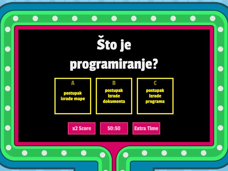 Programiranje - Gameshow quiz