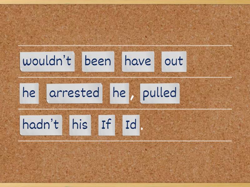 B1 + Conditionals - Unjumble