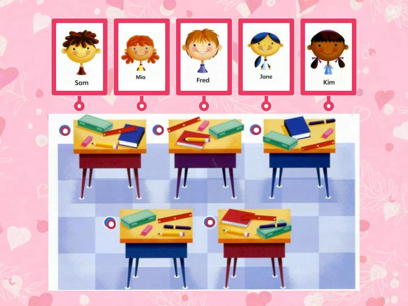 Listen and draw lines. - Labelled diagram