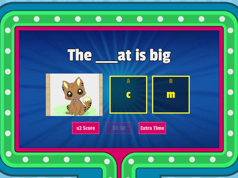 Beginning letter sounds quiz game - Gameshow quiz