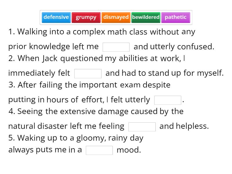 Emotional Intelligence - Complete the sentence