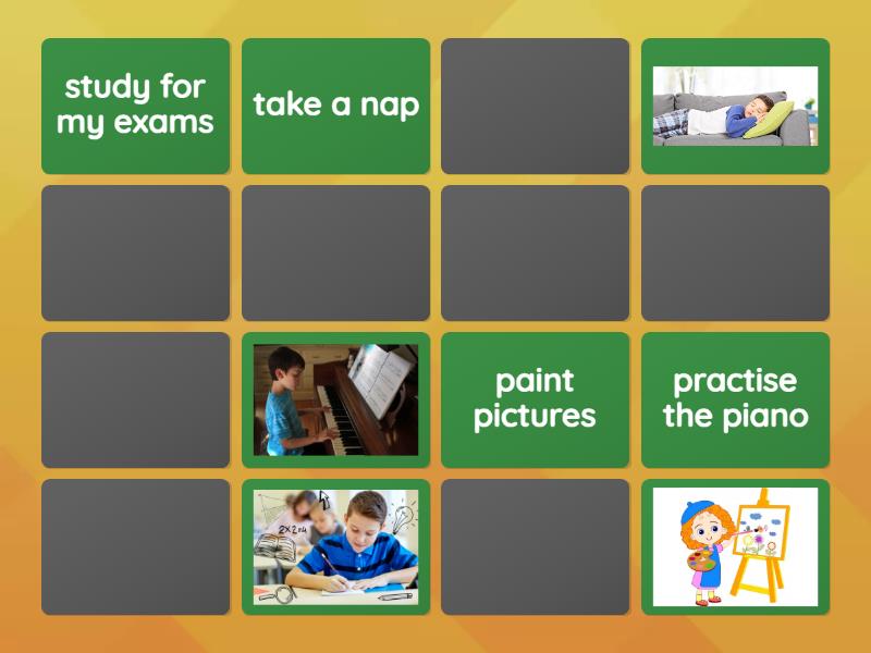 3B U2 Match the vocabulary - Matching pairs
