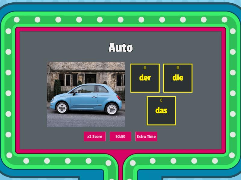 Lektion 2 - Artikel - Gameshow quiz