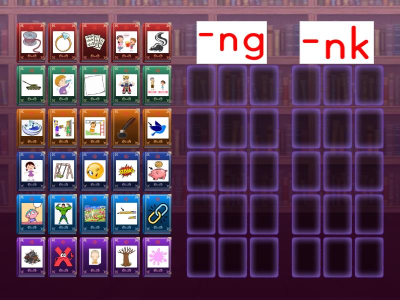 Phonics ( -ng / -nk) - Group sort