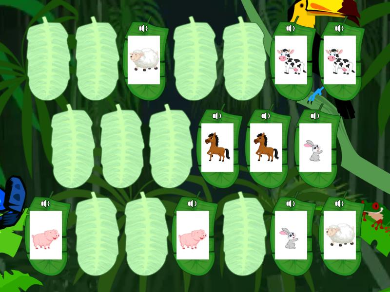 Animales de la granja - Matching pairs