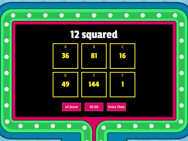 square gameshow! - Gameshow quiz