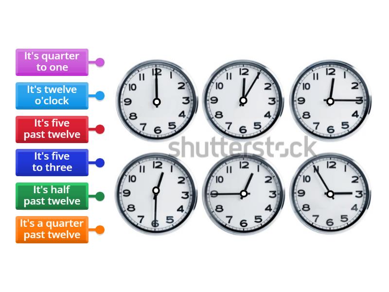 What time is it? Look at the analog clocks and choose the correct time ...