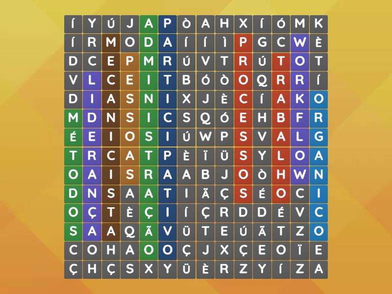 10 Palavras-chave de OM - Wordsearch
