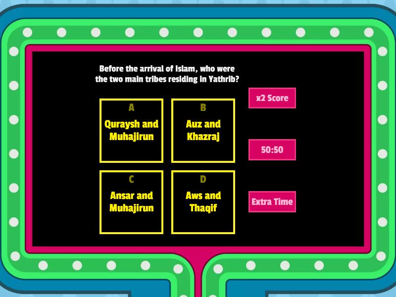 AWS & KHAZRAJ QUIZZES - Gameshow quiz