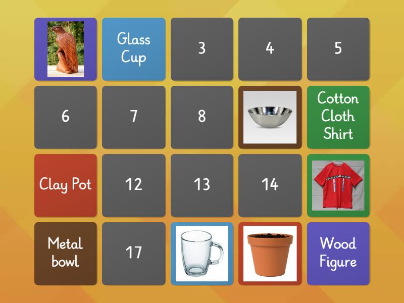 Objects and materials - Parejas