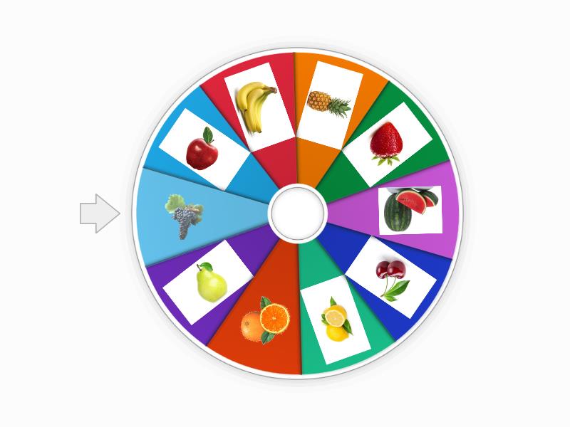 Fruit kindergarten - Spin the wheel