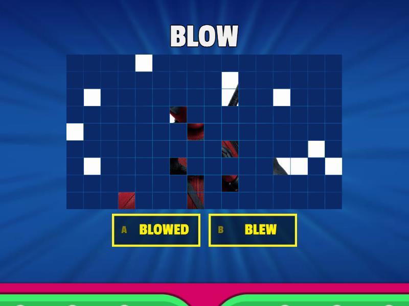 PAST TENSE VERBS (MARVEL) - Image quiz