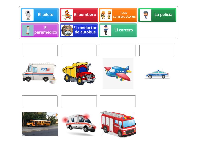 Servidores de la comunidad y sus transportes - Сопоставить
