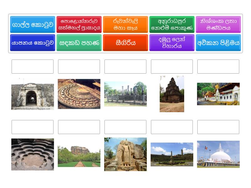 පහ ශ්‍රේණියේ පරිසරය ආශ්‍රිත ක්‍රියාකාරකම්වලඅපේ ඓතිහාසික ස්ථාන