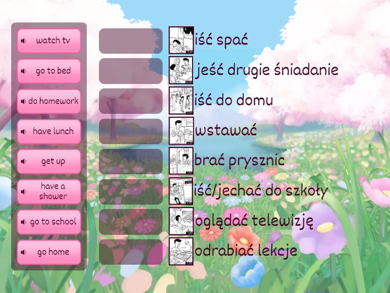 YT 3 UNIT 5 DAILY ROUTINES - Match up