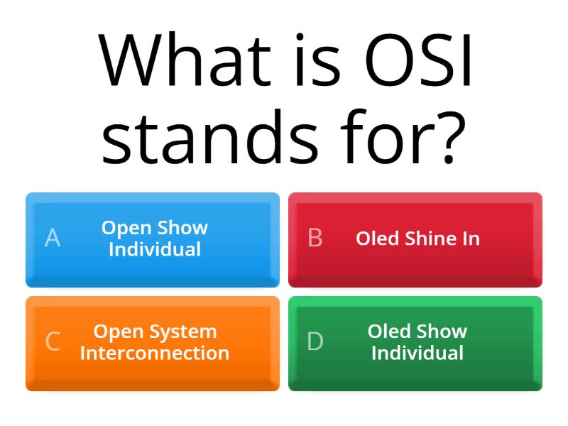OSI - Quiz