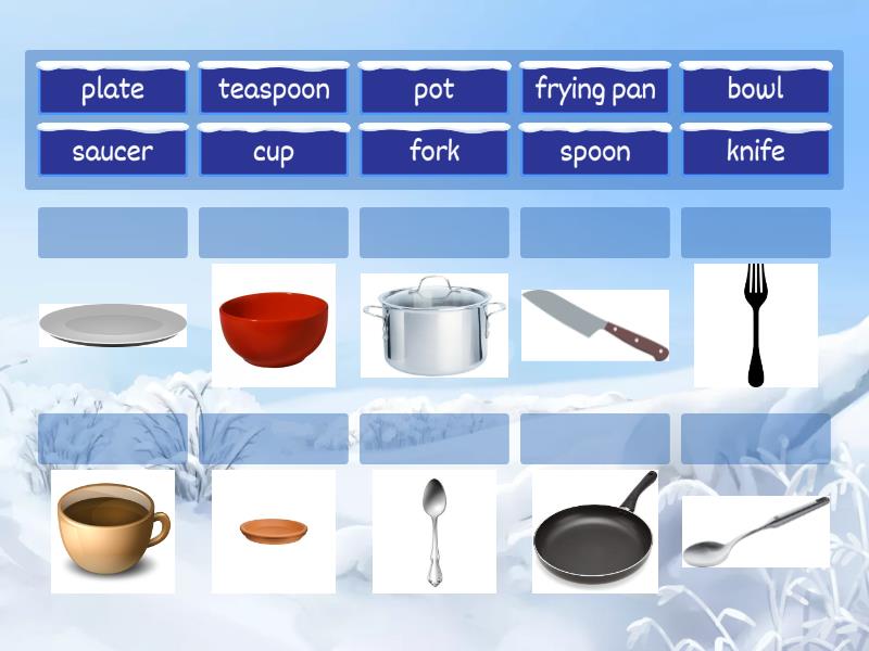 Kitchen vocabulary game 2 - Match up