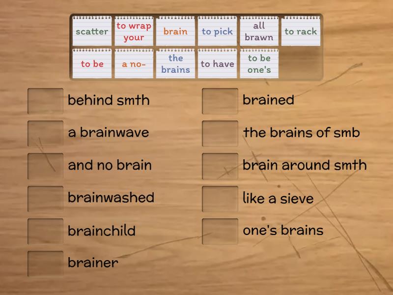 Expressions with BRAIN - Match up