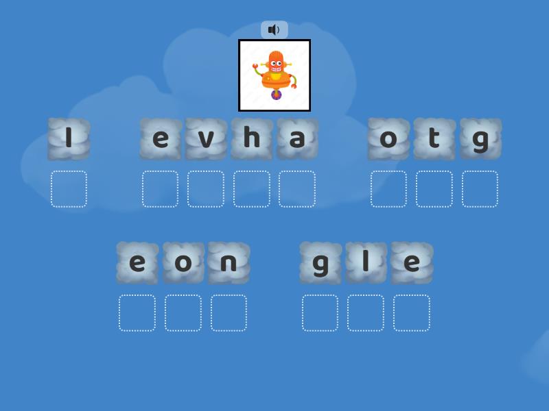 Listen and write the sentences - Anagram