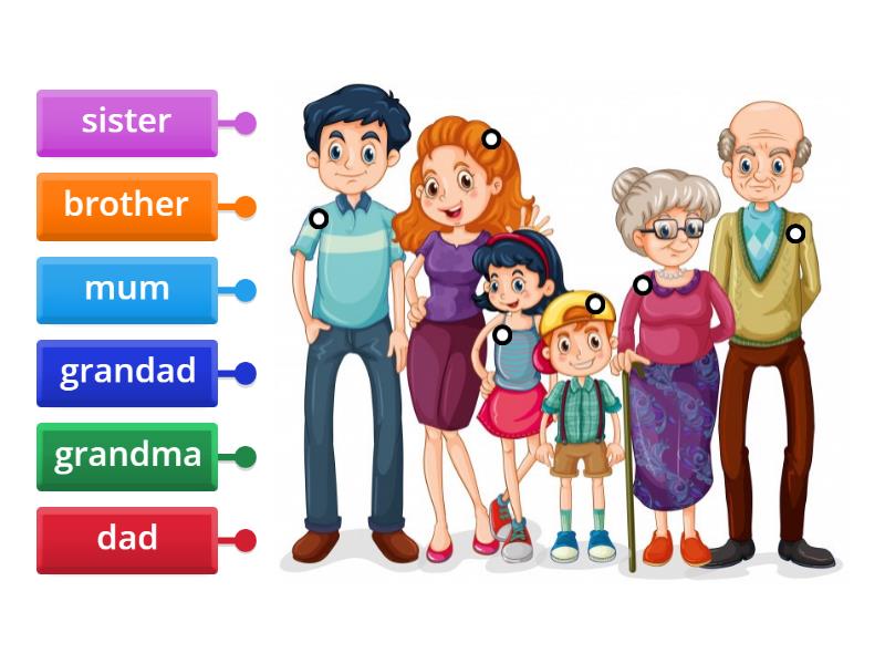 Family - Labelled diagram
