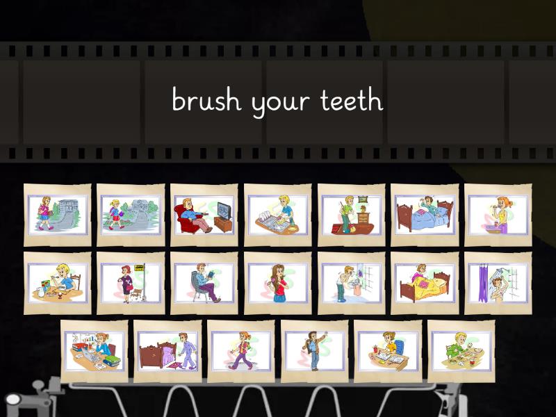 Daily Routine - Find the match