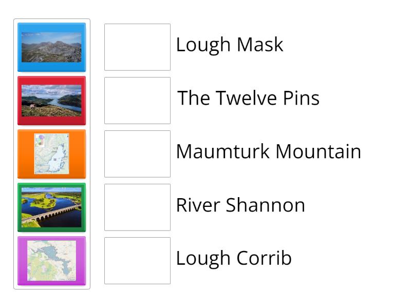 Rivers, Lakes and Mountains - Match up