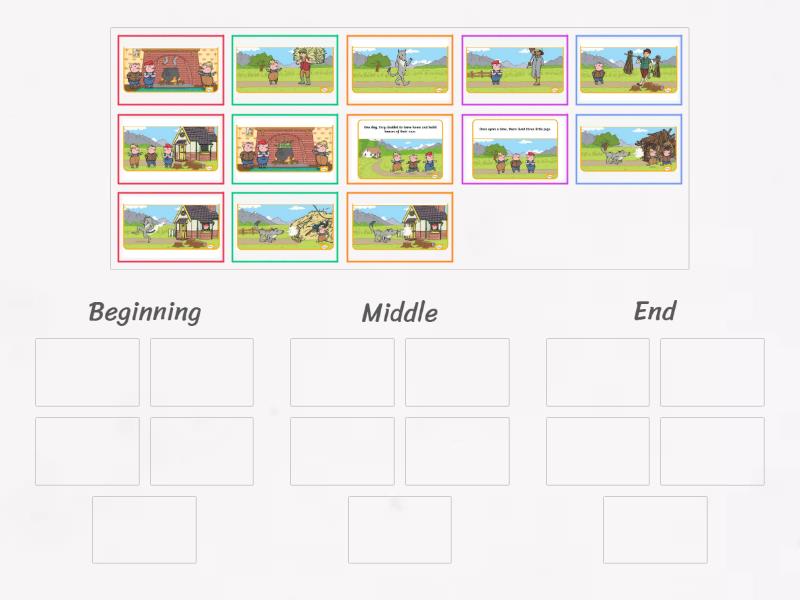 Three Little Pigs Group Sort - Ordenar por grupo