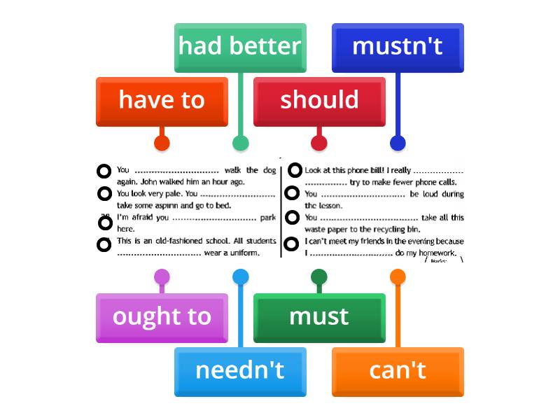 spotlight 10 unit 4 modals - Labelled diagram