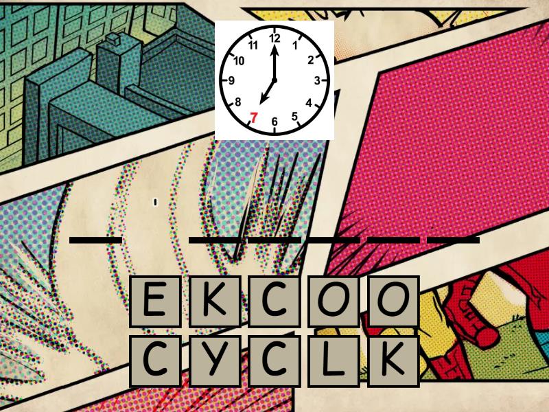 Vocabulary Lesson 15 Time - Spell the word