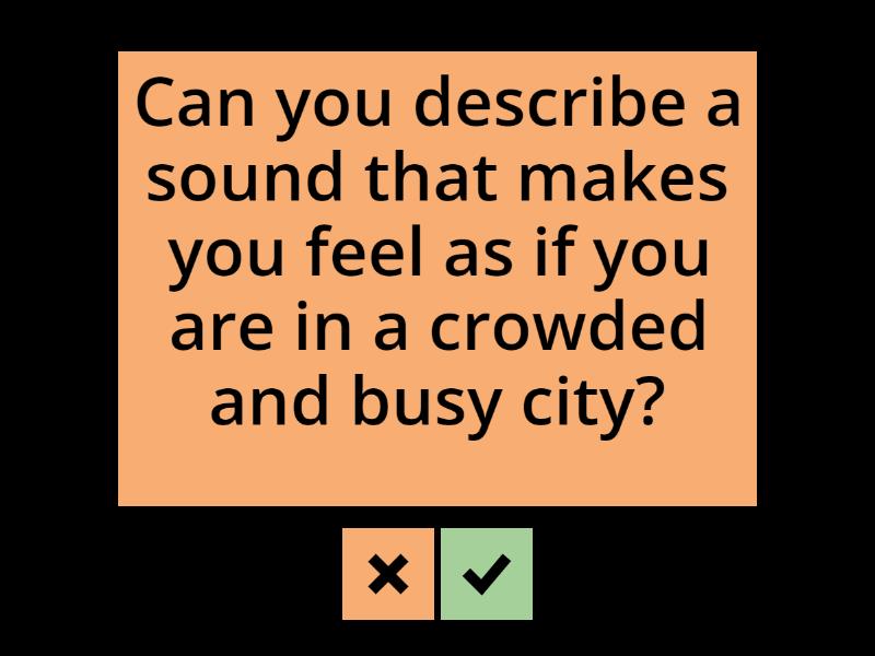 EF B2 unit 7B verbs pf senses speaking - Flash cards