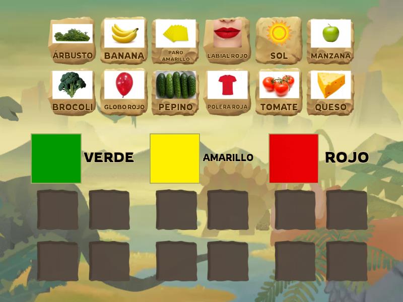 CLASIFICACIÓN POR COLOR - Ordenar por grupo