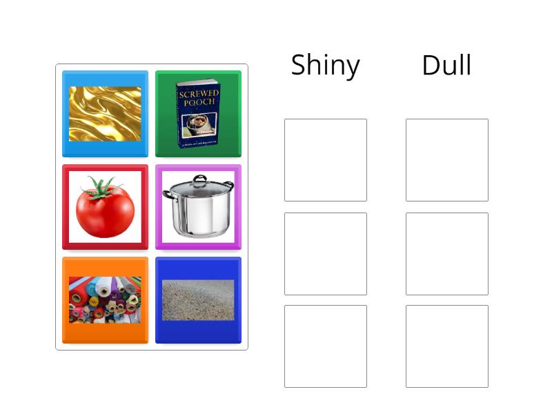 shiny or dull - Group sort